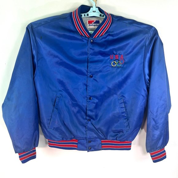 swingster | Jackets & Coats | Vintage Usa Olympics Satin Jacket By ...